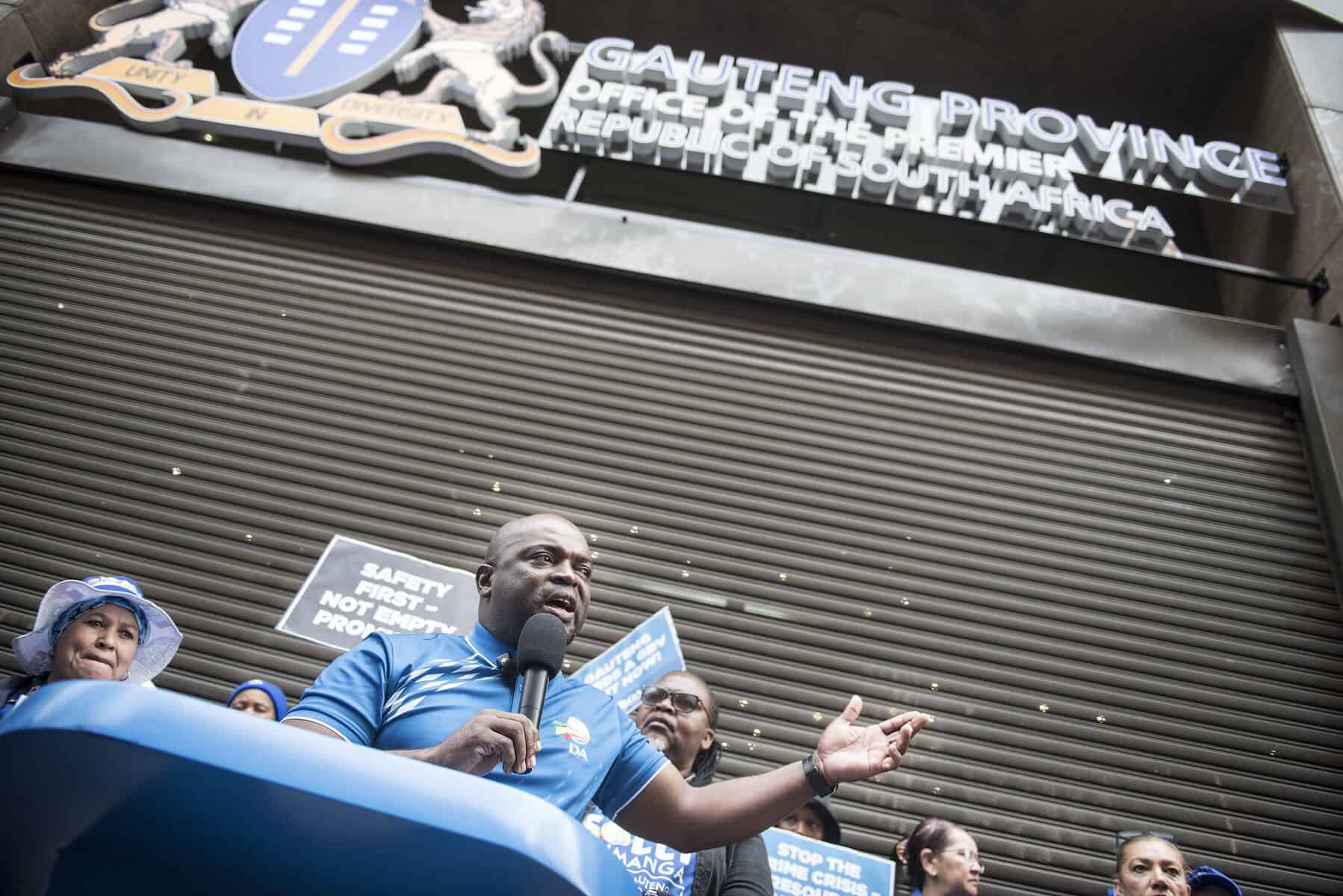 DA accuses Lesufi of ‘failure’ as it pickets outside his office over ...